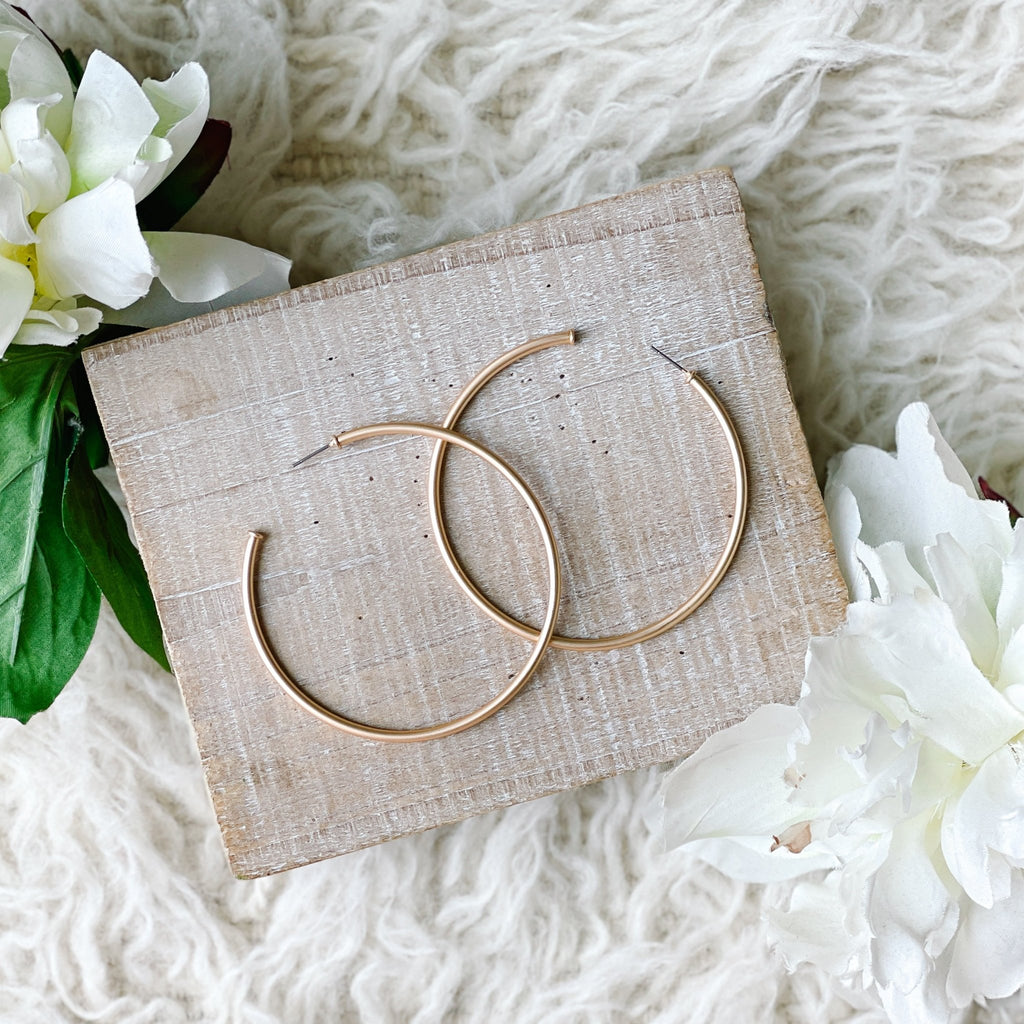 Audra Hoop Earrings – Mom Buns and Ruffles